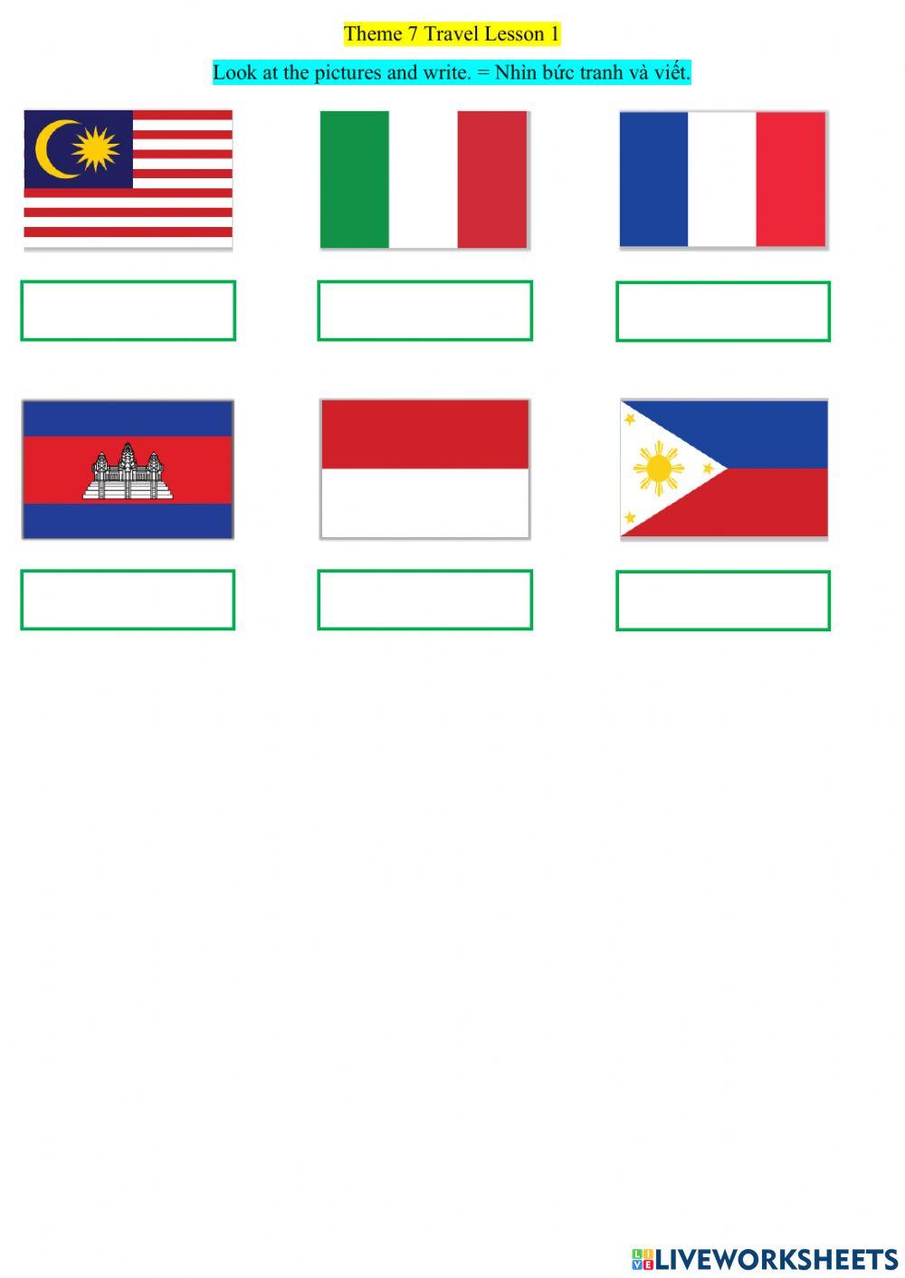 Travel interactive exercise for 3 | Live Worksheets