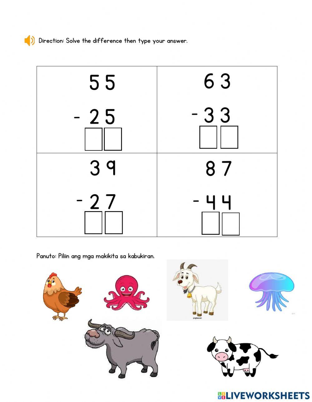 Kinder Summative Assessment Week 29 worksheet | Live Worksheets