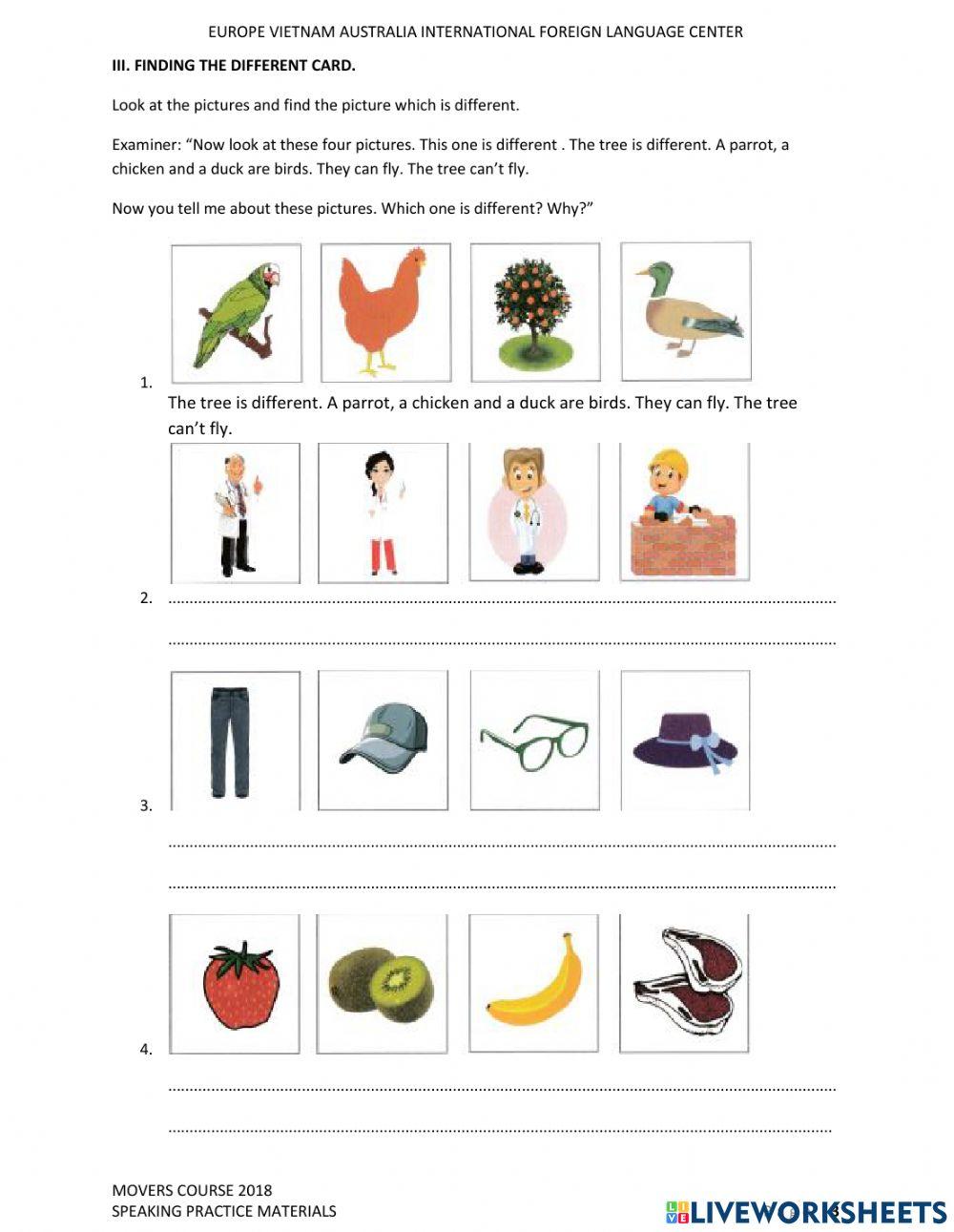 unit 6 speaking practice online exercise for | Live Worksheets