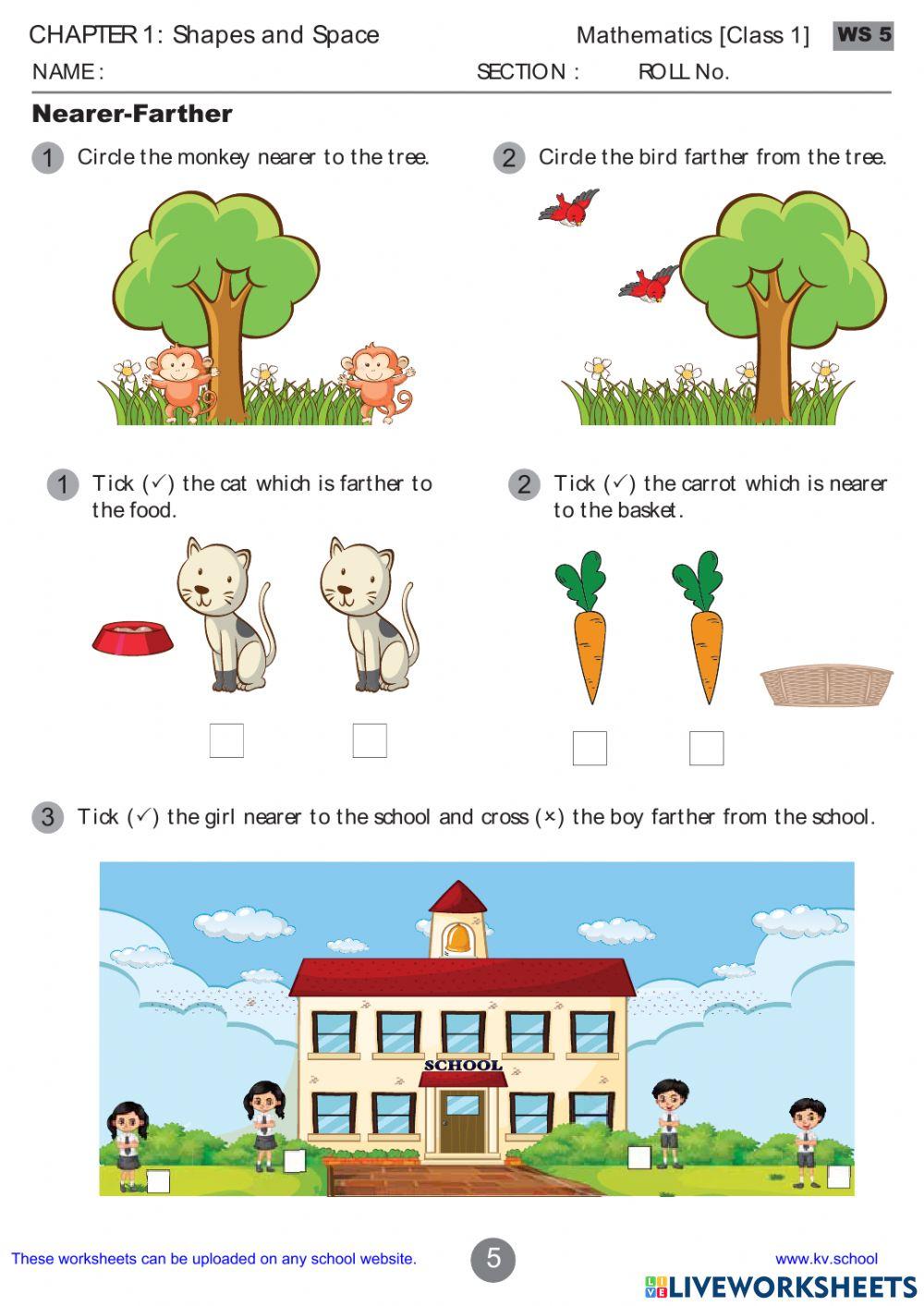 Shapes and Space online exercise | Live Worksheets