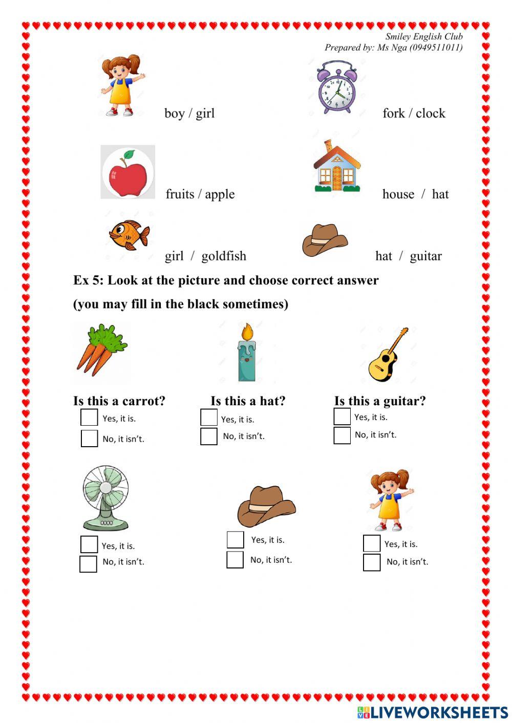 Letter G & H worksheet | Live Worksheets