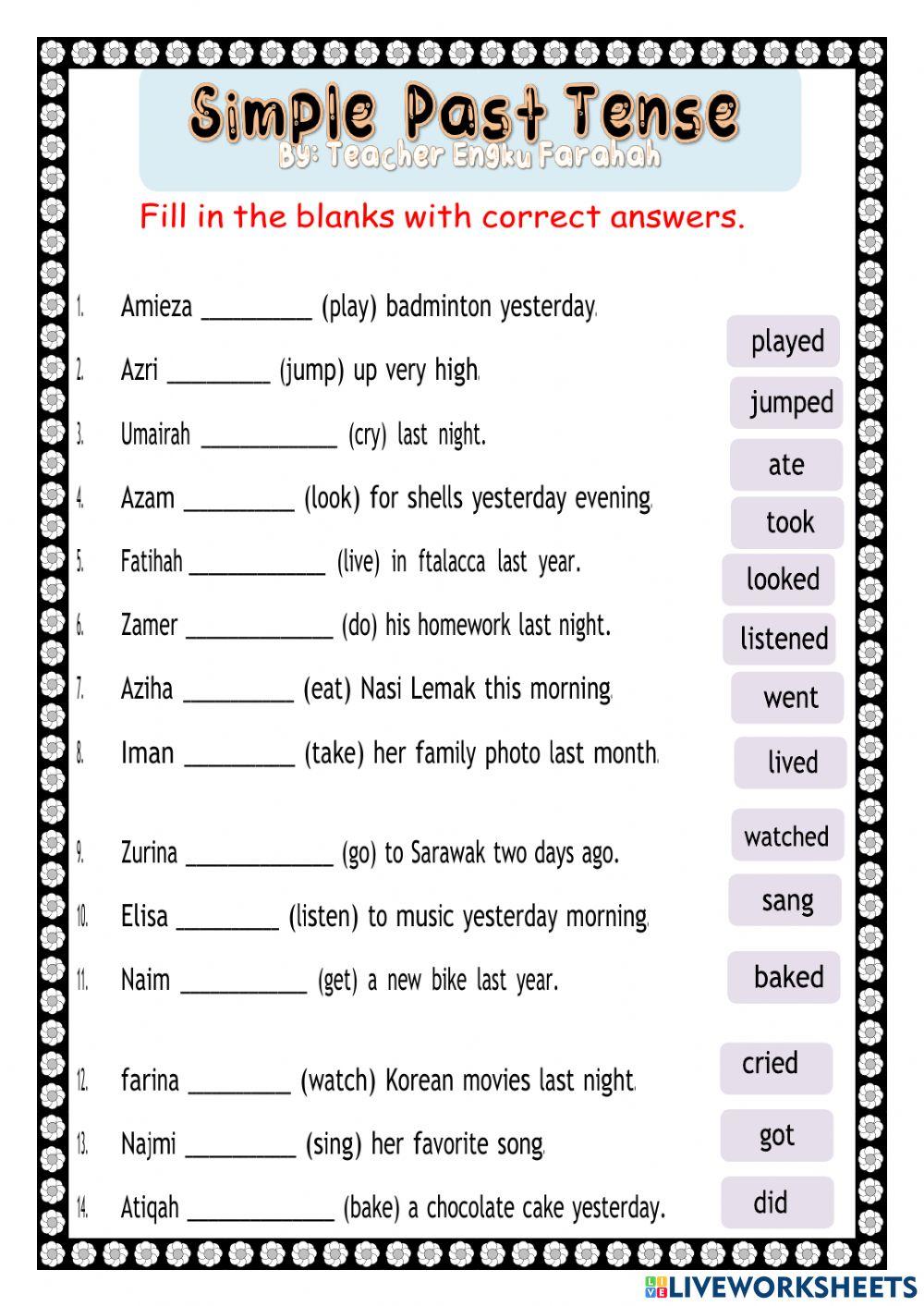 Grammar 1927413 | Naazli | Live Worksheets