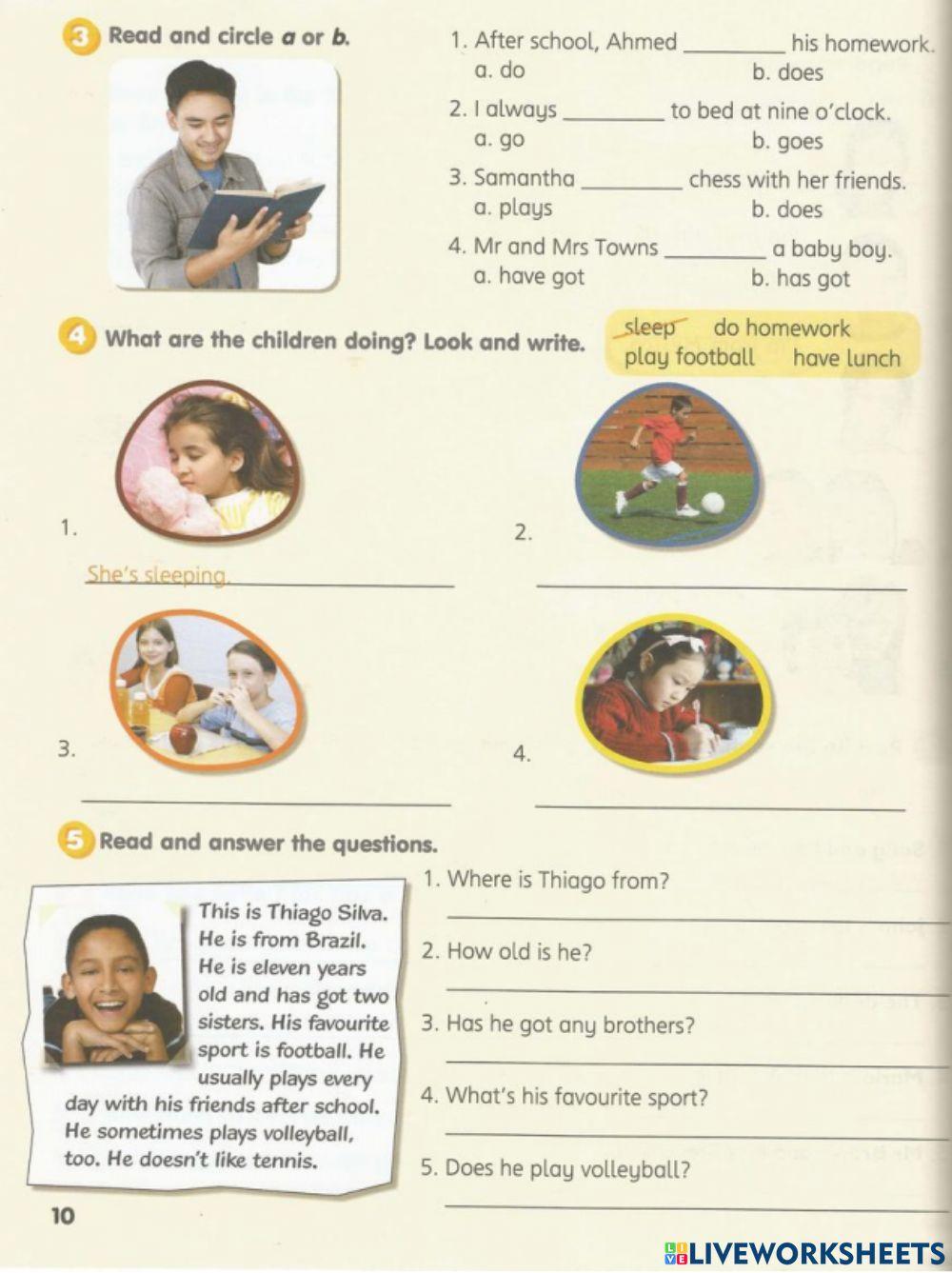 GSP 4 WB - Page 10 worksheet | Live Worksheets