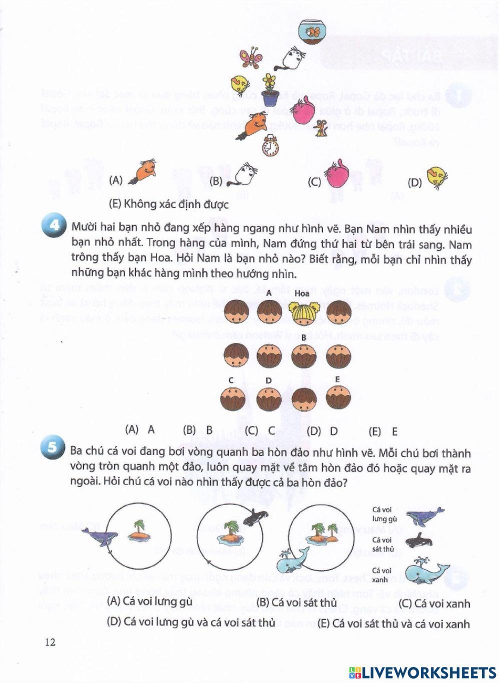 IKMC Level 2 - Chủ đề 1 worksheet | Live Worksheets
