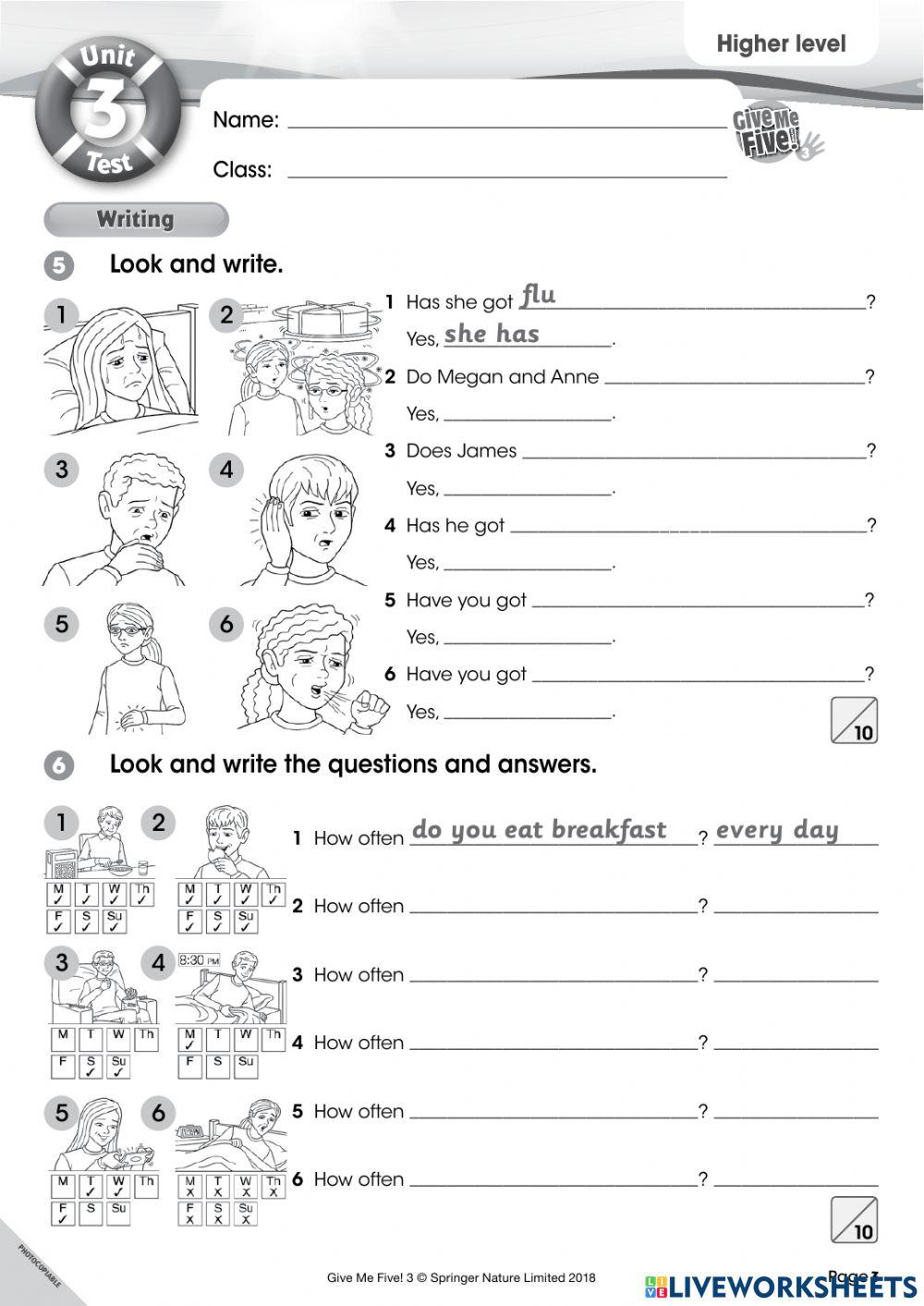 Lac 2 review unit 3 online exercise for | Live Worksheets