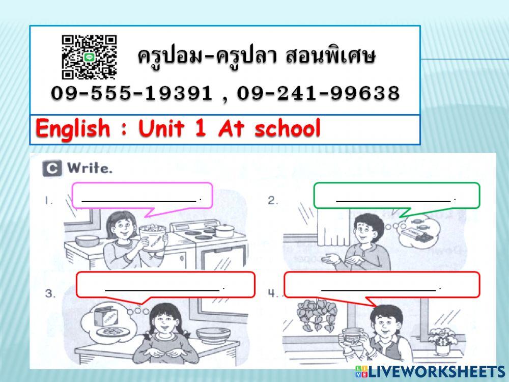 Unit 1 At school. activity | Live Worksheets