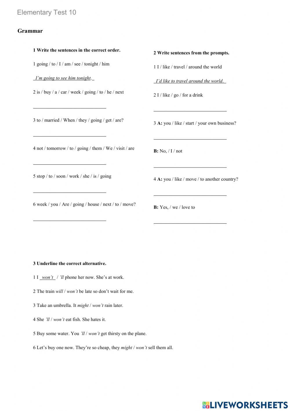 Elementary Test 10 1978023 | Daria Fediunina | Live