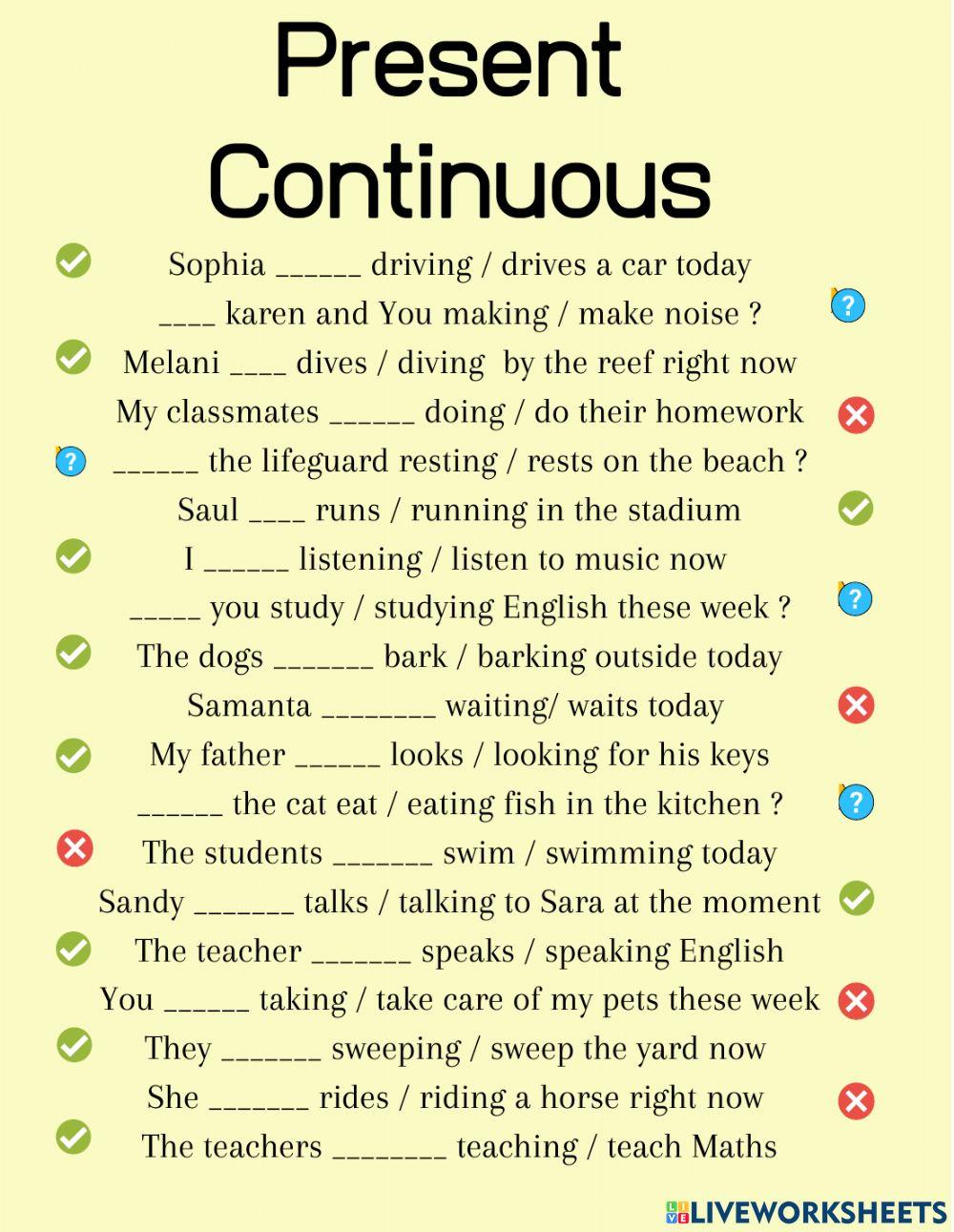 1978077 | Present continuous | MadaiG | LiveWorksheets