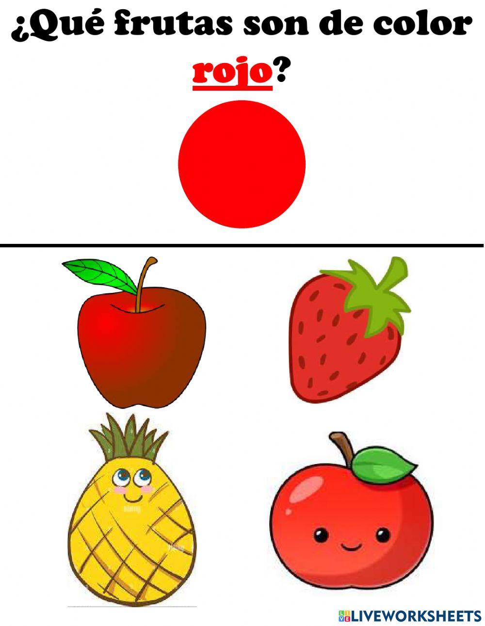 Color rojo exercise for inicial | Live Worksheets
