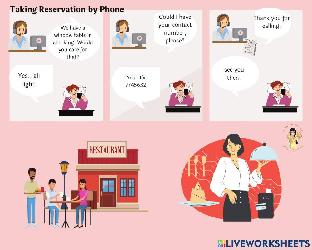 1991330 | Taking reservation by phone | Dharawadee