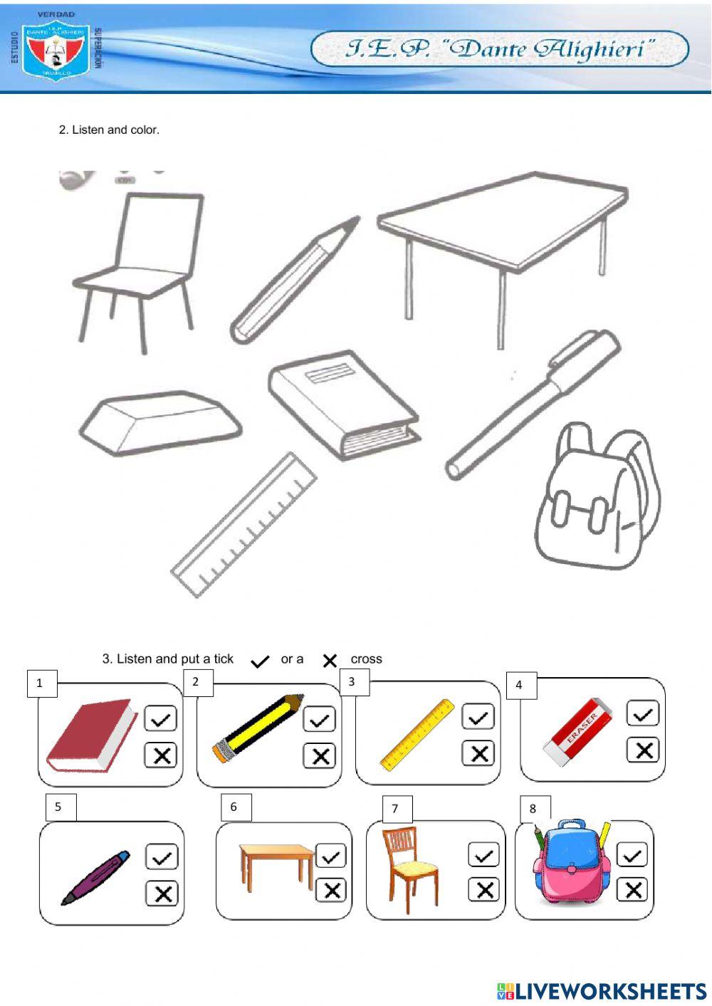 My school objects 1992566 | MissGloriaP | Live