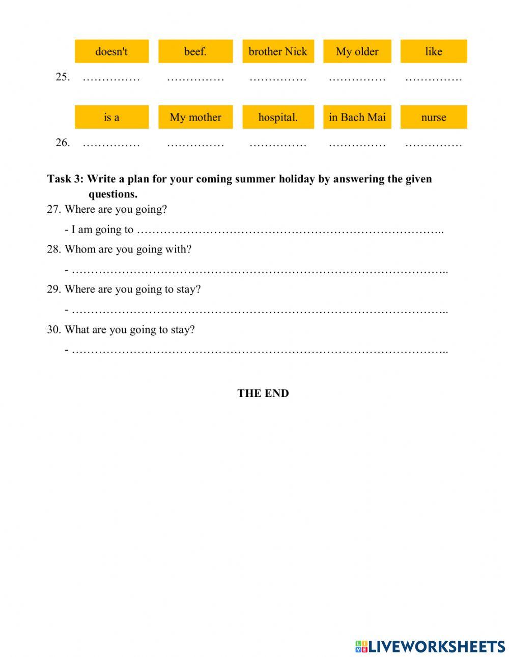 Hk2 Ta4 B Online Exercise For Live Worksheets