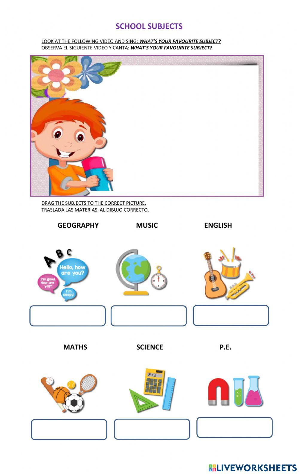 My favourite su… | Free Interactive Worksheets | 1992950