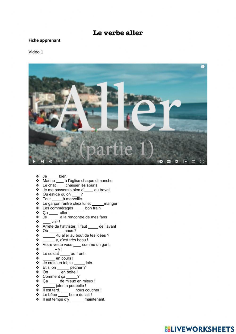 Le verbe aller 1993121 | Michelle Brijaldo | Live