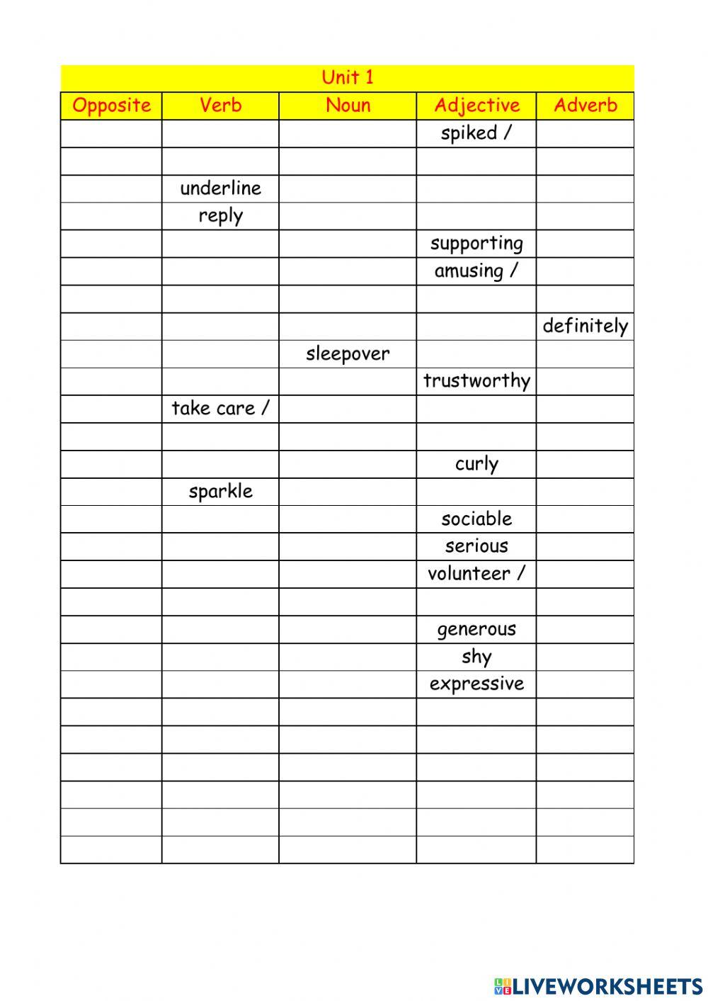 Connections interactive activity | Live Worksheets