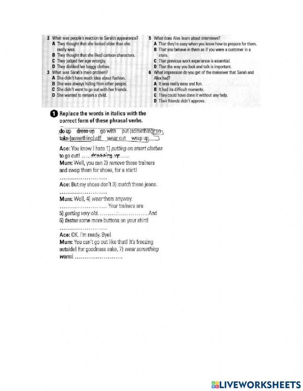 Activate b1+ un… | Free Interactive Worksheets | 1993610