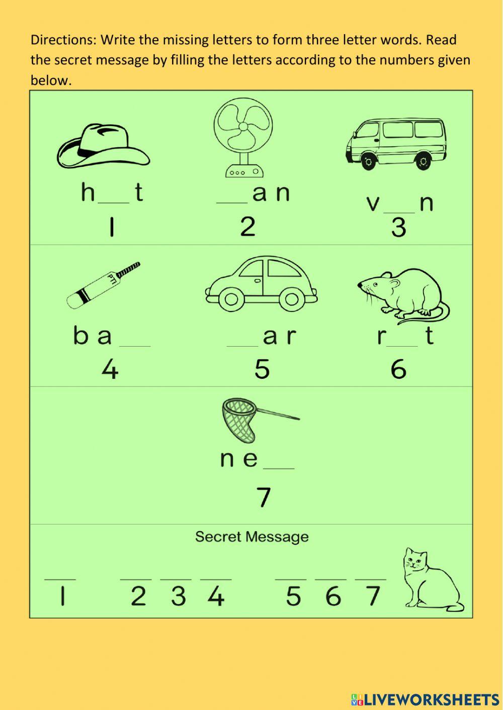 KG HHW livework… | Free Interactive Worksheets | 4283697