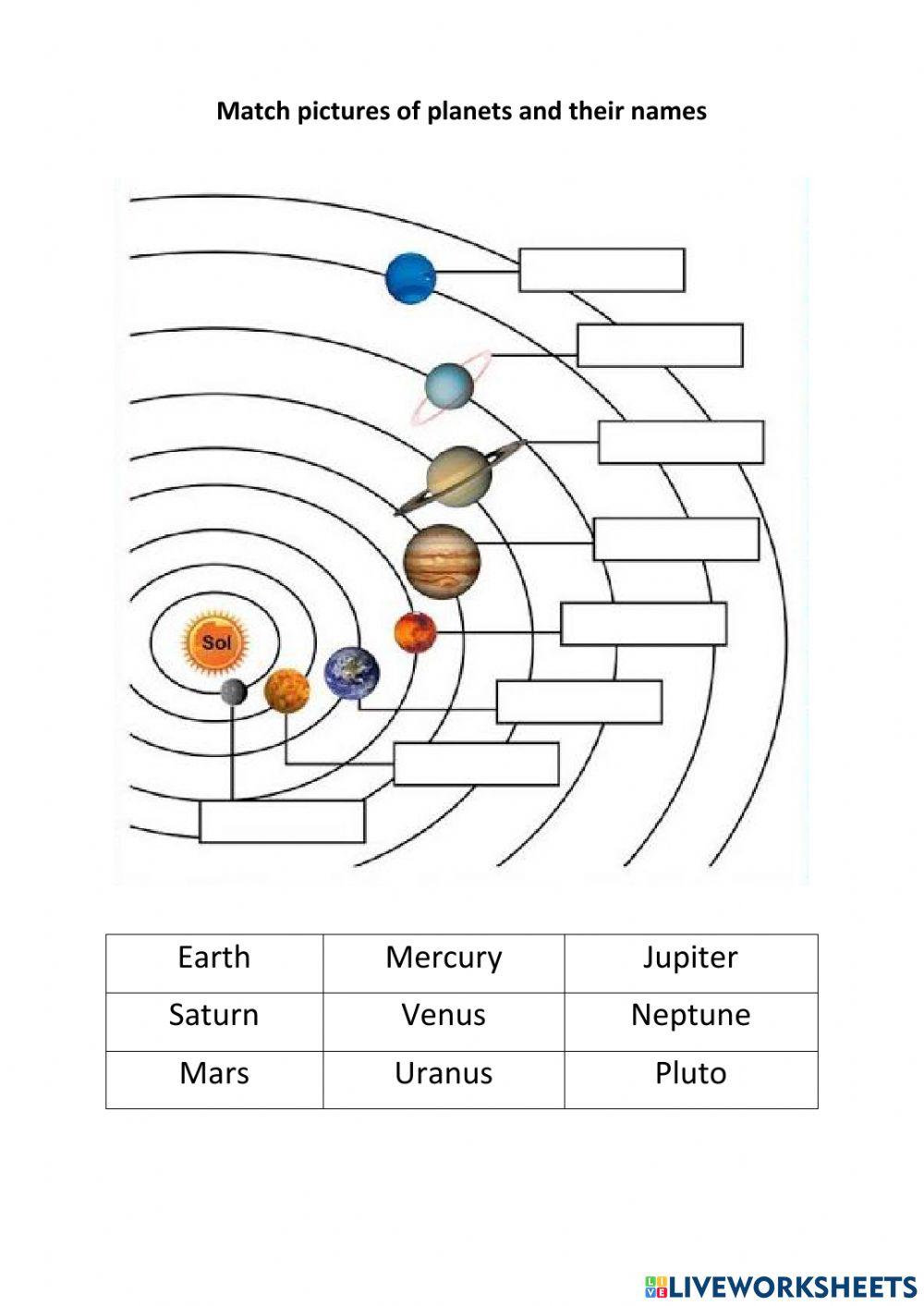 Space online exercise for | Live Worksheets
