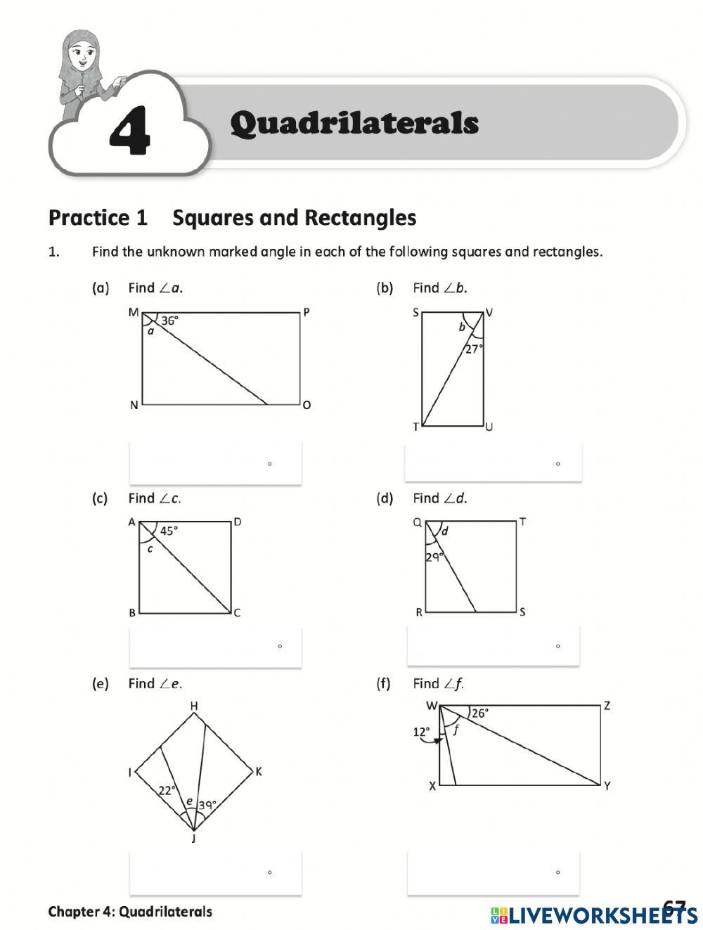 4105230 FIND UNKNOWN ANGLES IN SQUARE AND RECTANGLE 4105230-find-unknown-angles-in-square-and-rectangle
