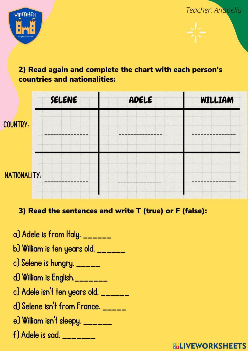 Introducing mys… | Free Interactive Worksheets | 1994690