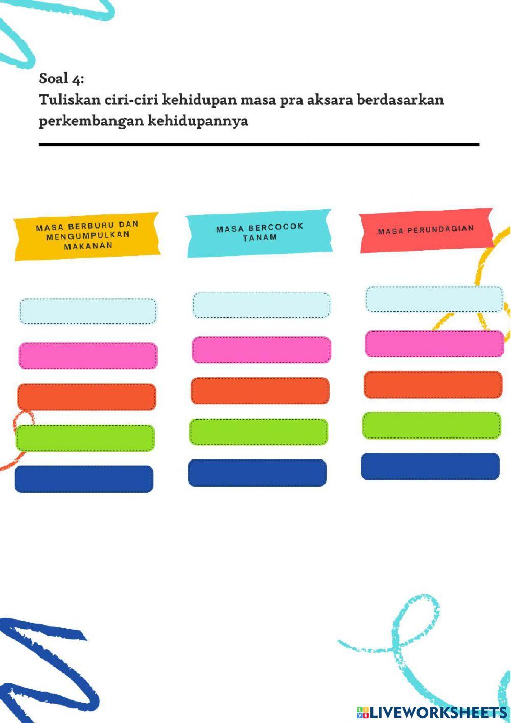 Pra aksara | Free Interactive Worksheets | 1995157