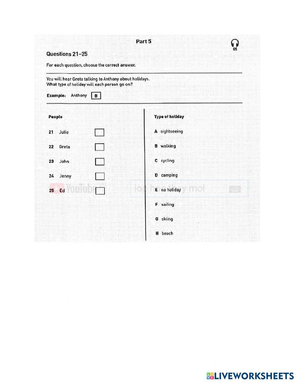 A2 Collins - Te… | Free Interactive Worksheets | 3576429