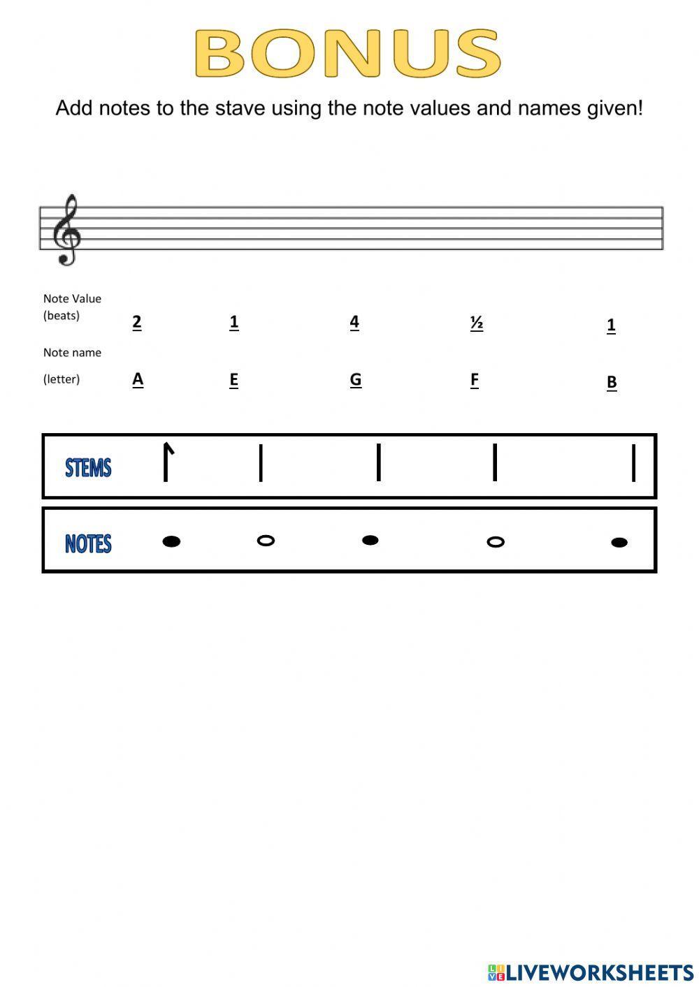 Stems | Free Interactive Worksheets | 1995757
