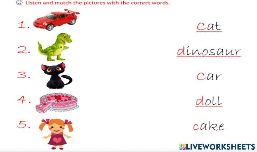 ALPHABET C and D worksheet | Live Worksheets