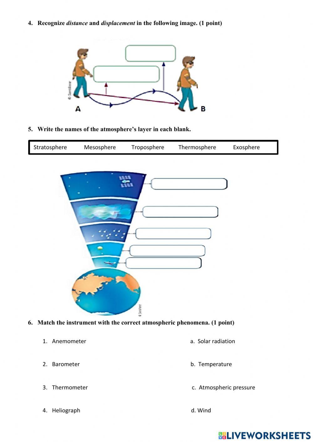 Unit 3. Air is everywhere online exercise for | Live Worksheets