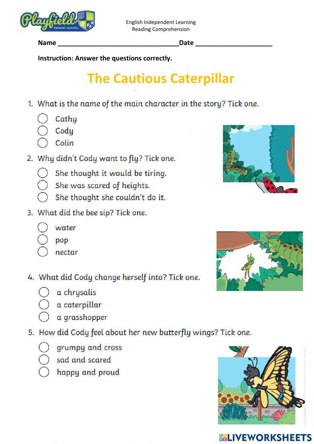 Reading Comprehension online exercise for 3 | Live Worksheets