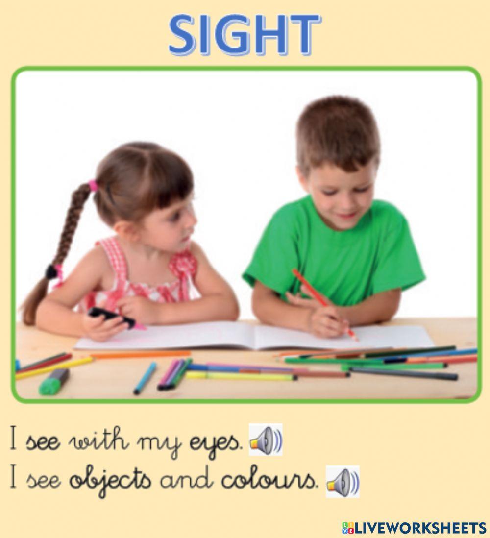 Sight interactive exercise | Live Worksheets