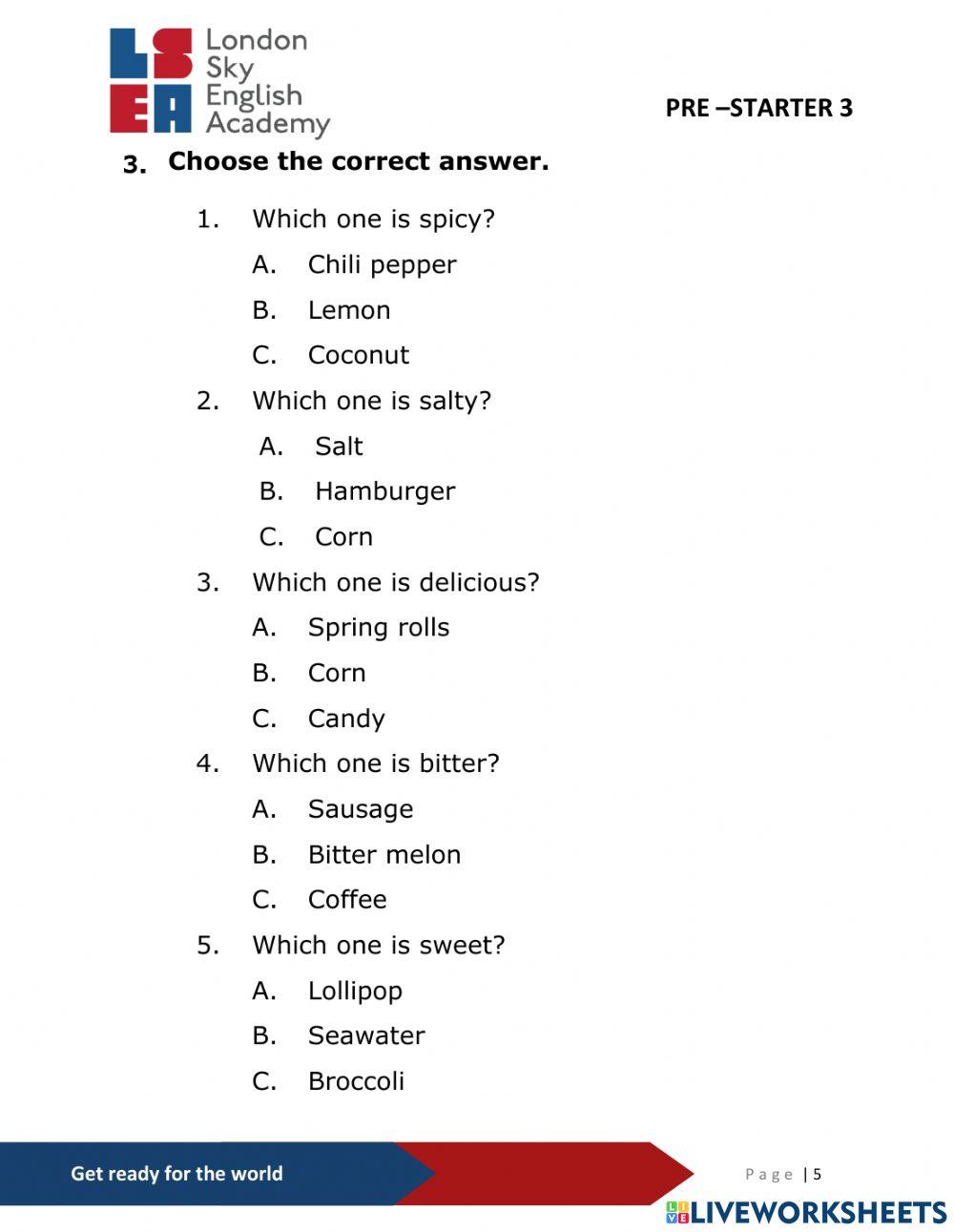 Written test online pdf exercise | Live Worksheets