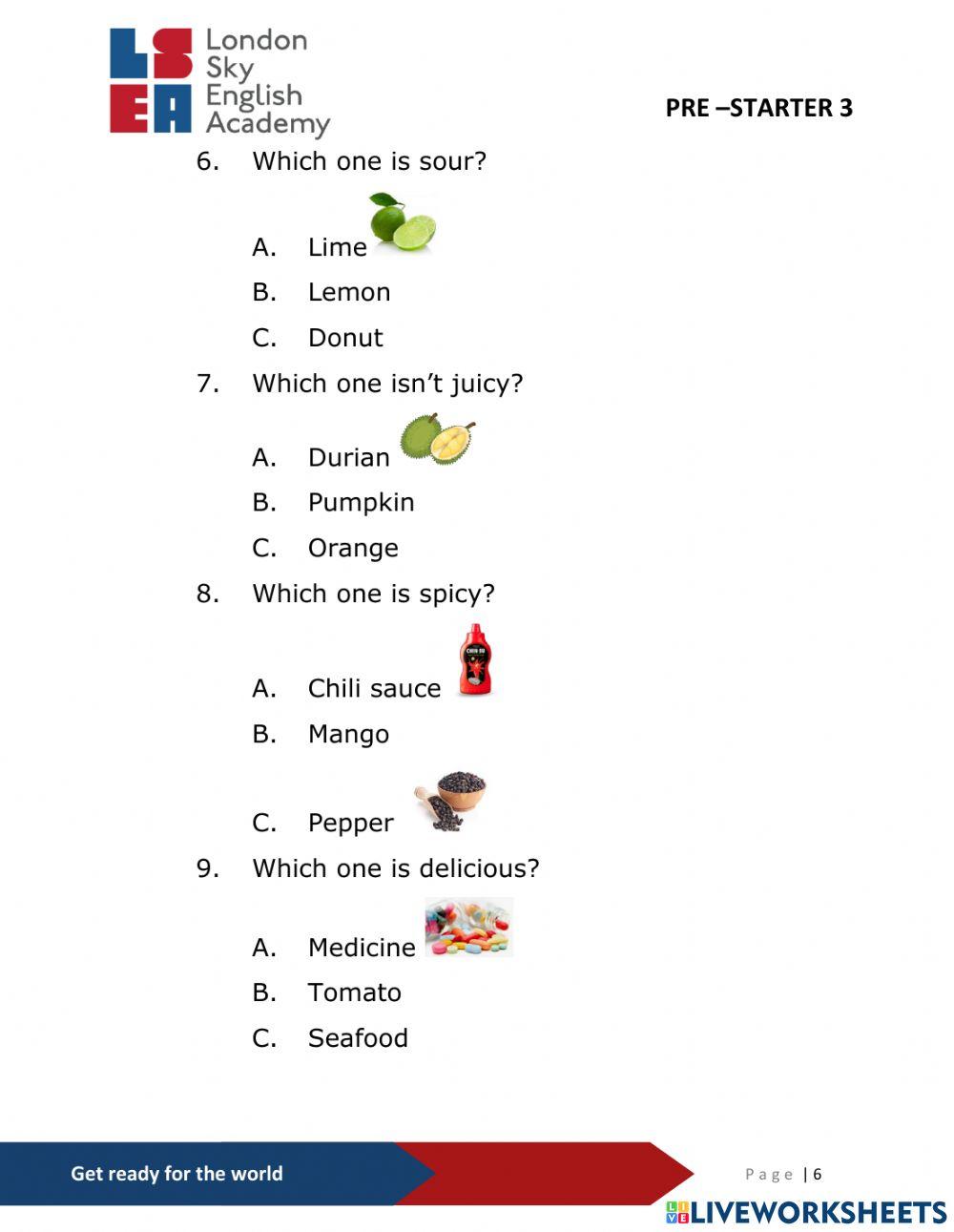 Written test online pdf exercise | Live Worksheets