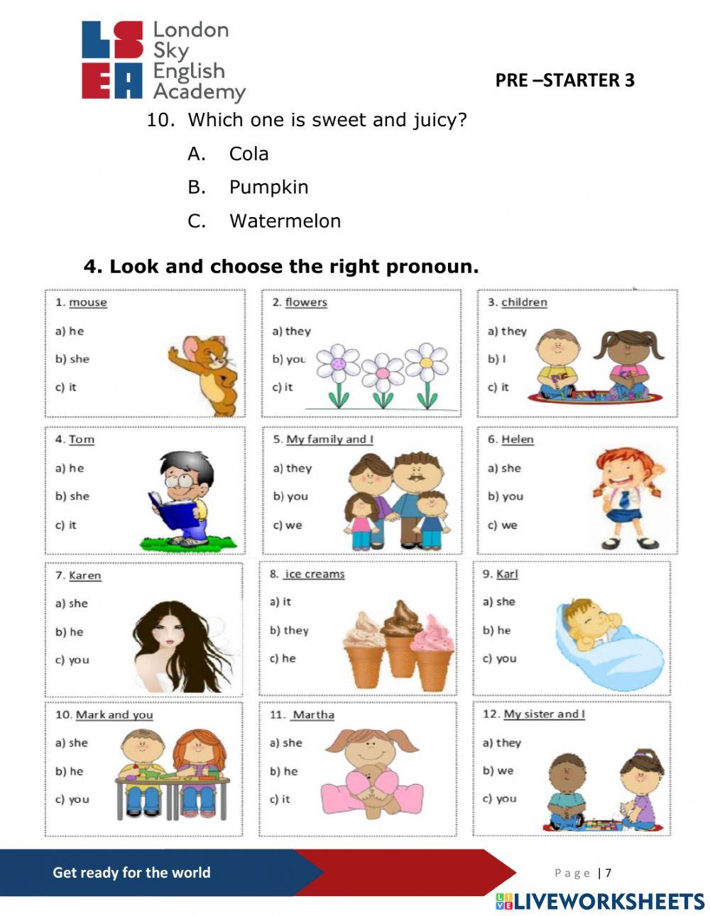 Written test online pdf exercise | Live Worksheets