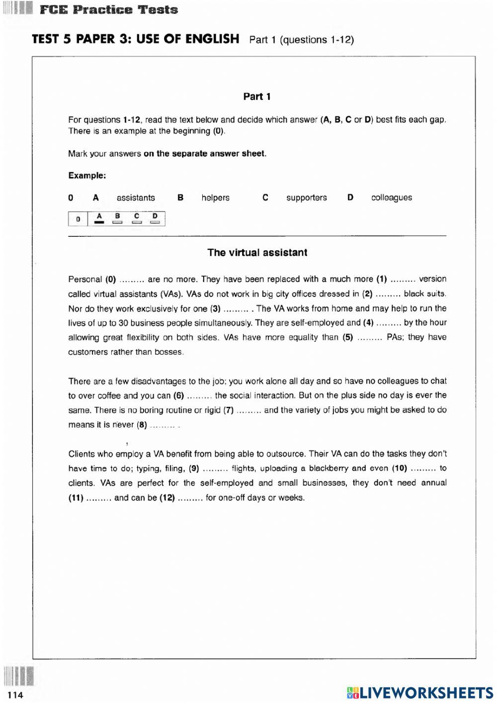 V1 interactive worksheet | Live Worksheets