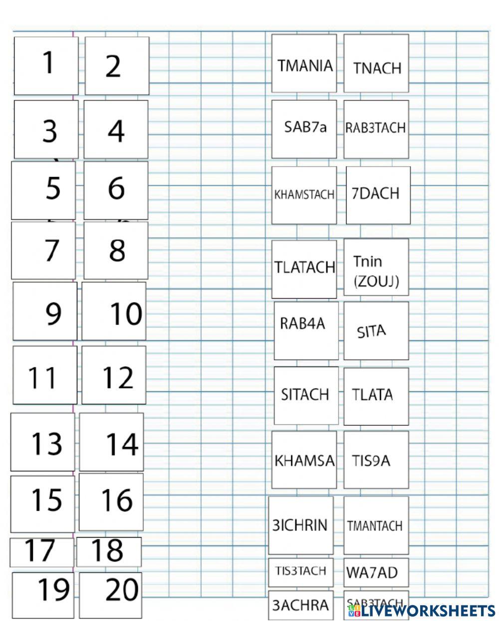 Numbers online exercise for Numbers | Live Worksheets