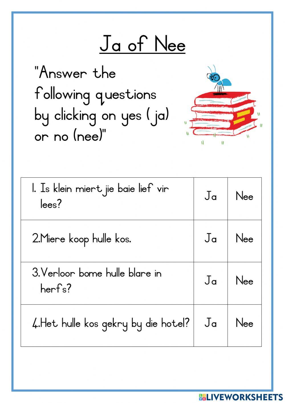 Lees exercise | Live Worksheets