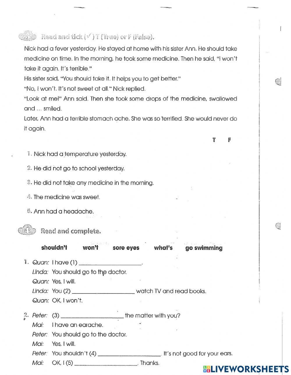 Week 18&19 worksheet | Live Worksheets