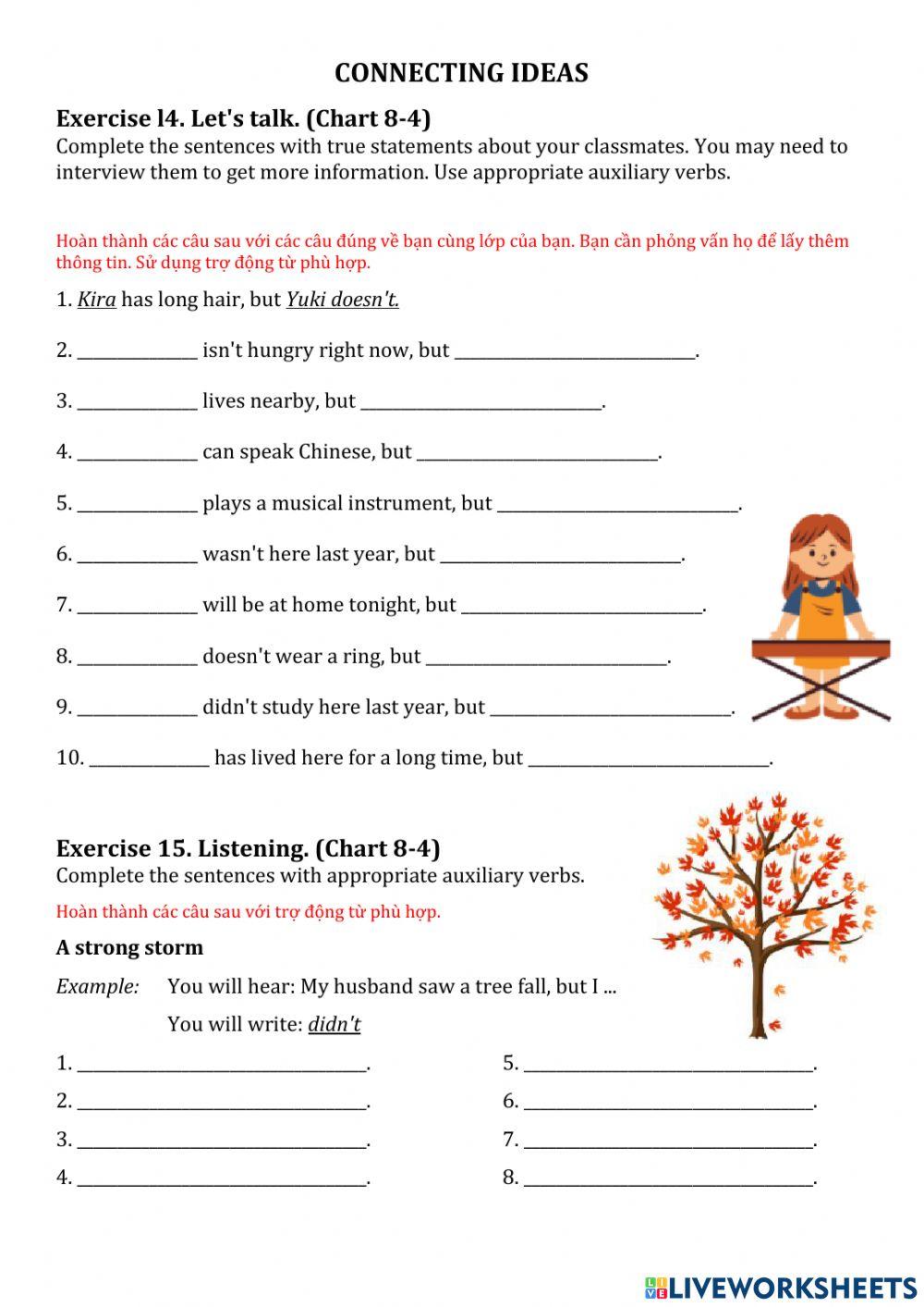 Connecting idea… | Free Interactive Worksheets | 1998056