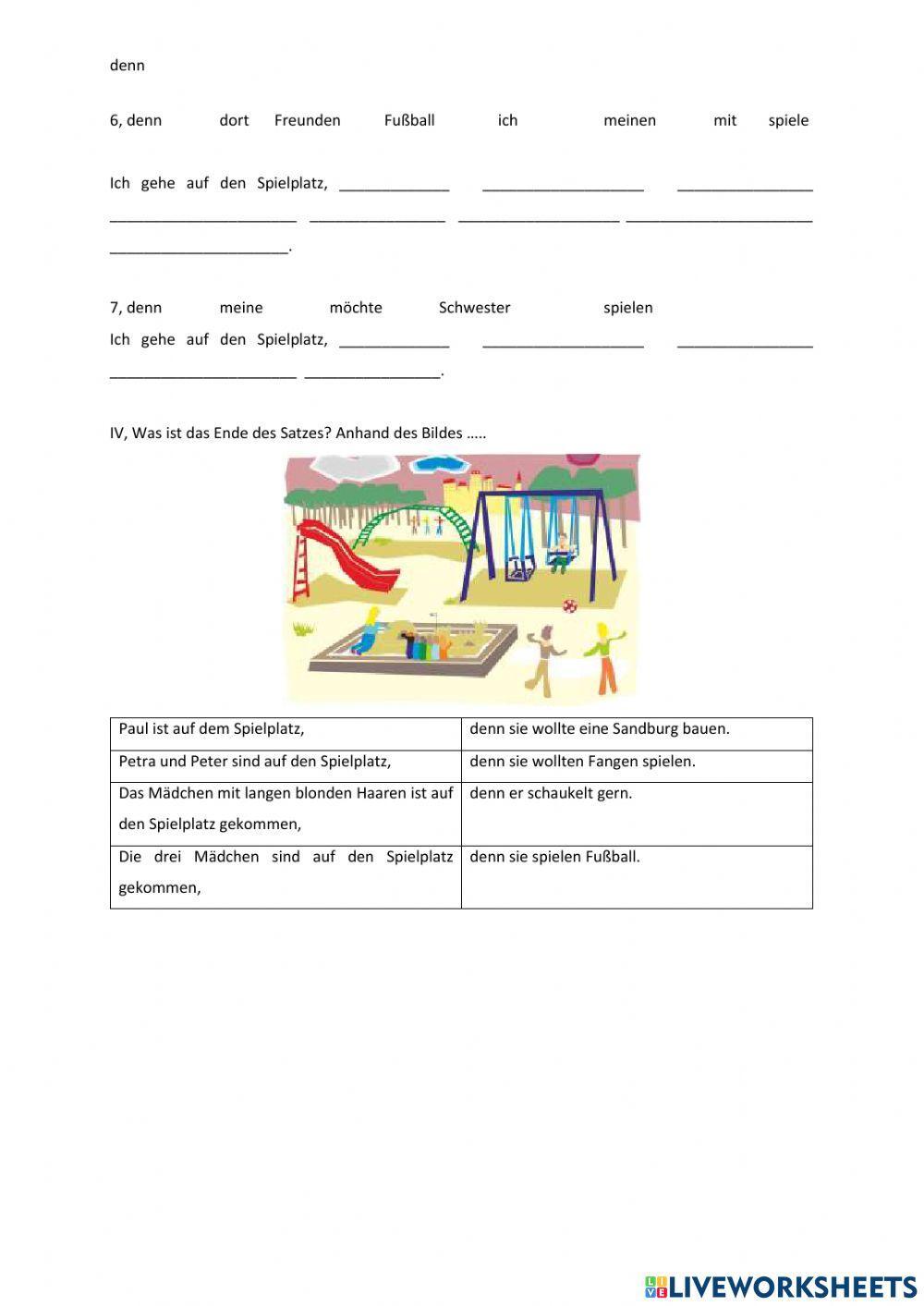 Denn | Free Interactive Worksheets | 1999782