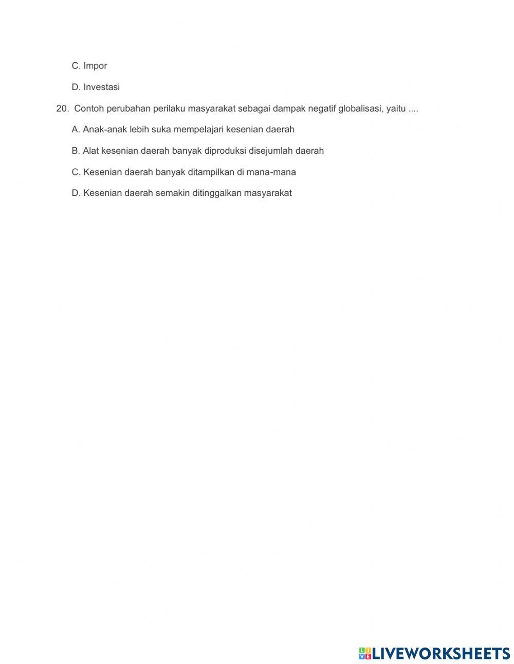 Ips online exercise for 6 | Live Worksheets