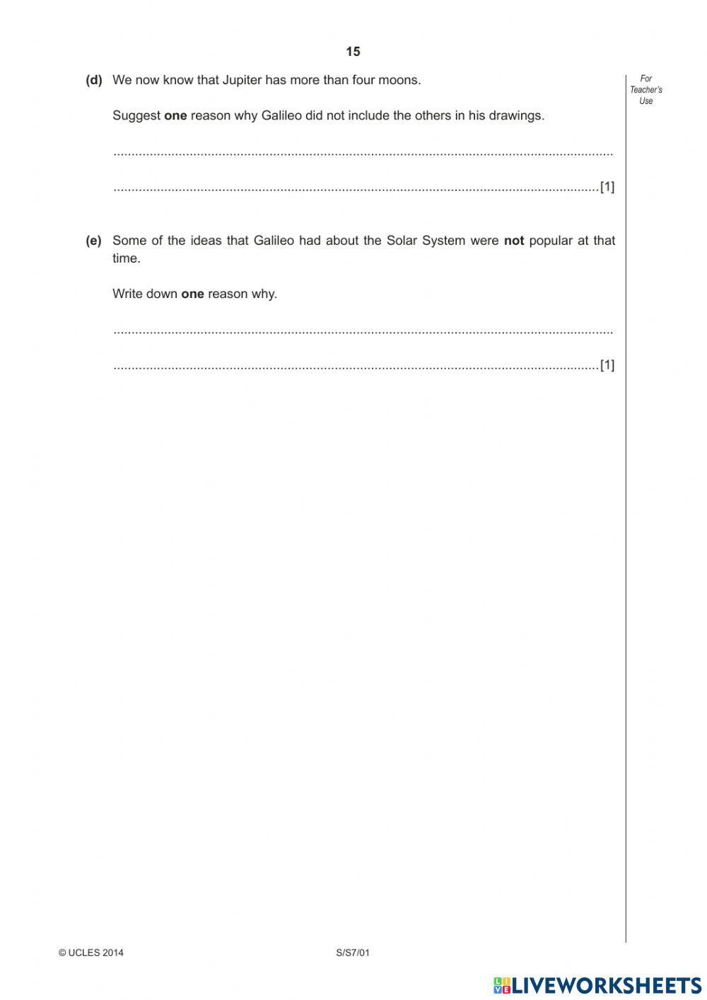 Grade 6 End of Semester 2 Revision Paper 1 Part 2 online exercise for ...