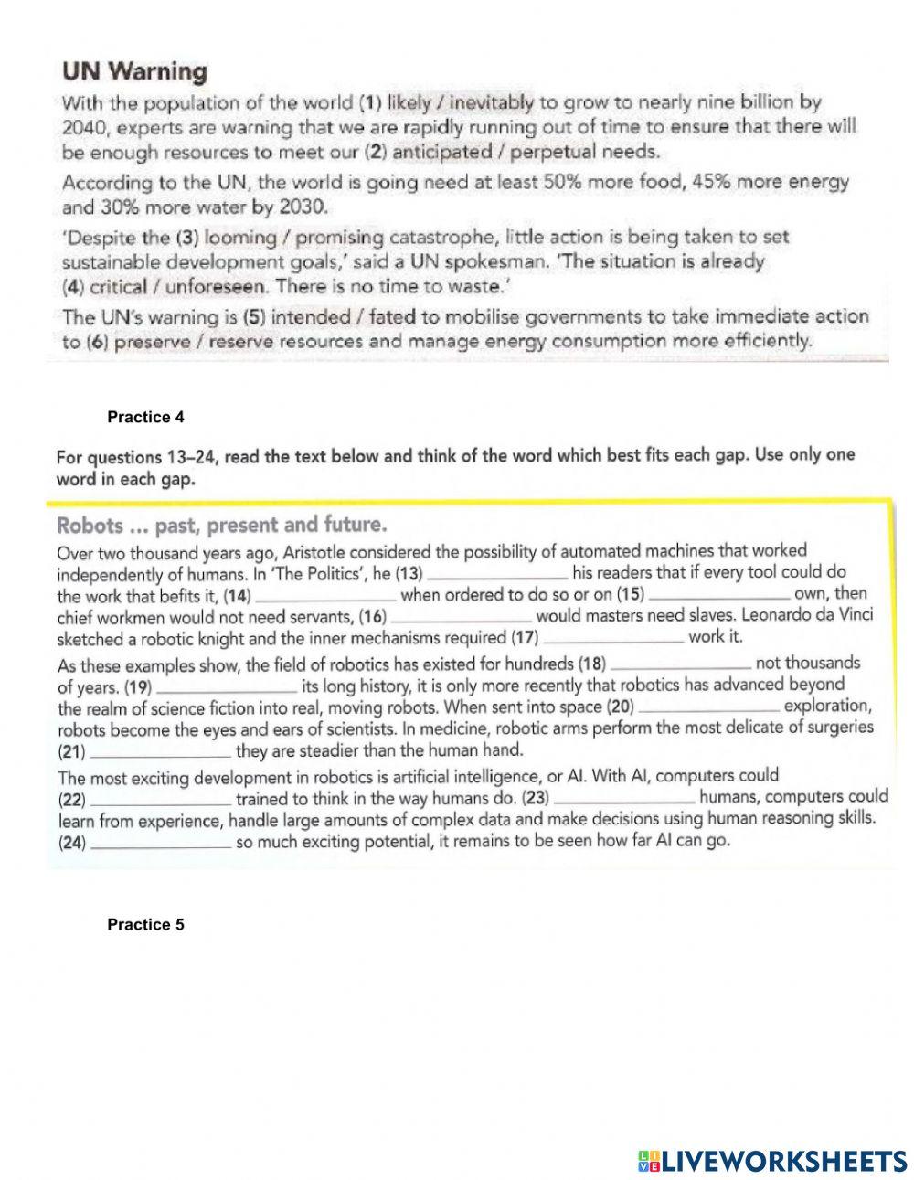 Day 41 Future life worksheet | Live Worksheets