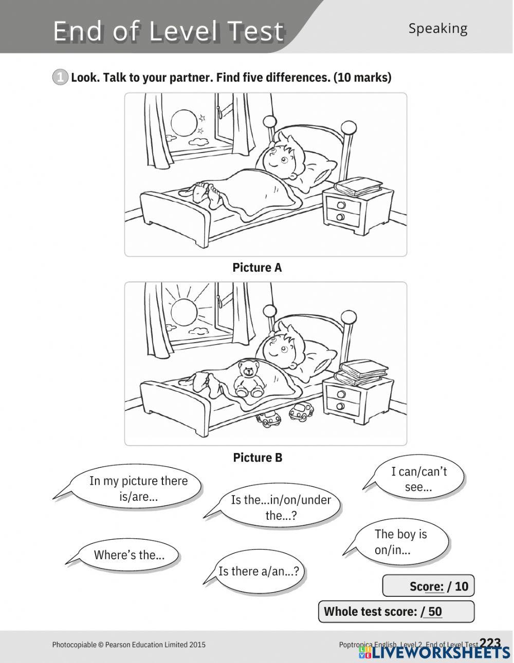 Grade 2 end of level test 4298144 | Noni1991 | Live