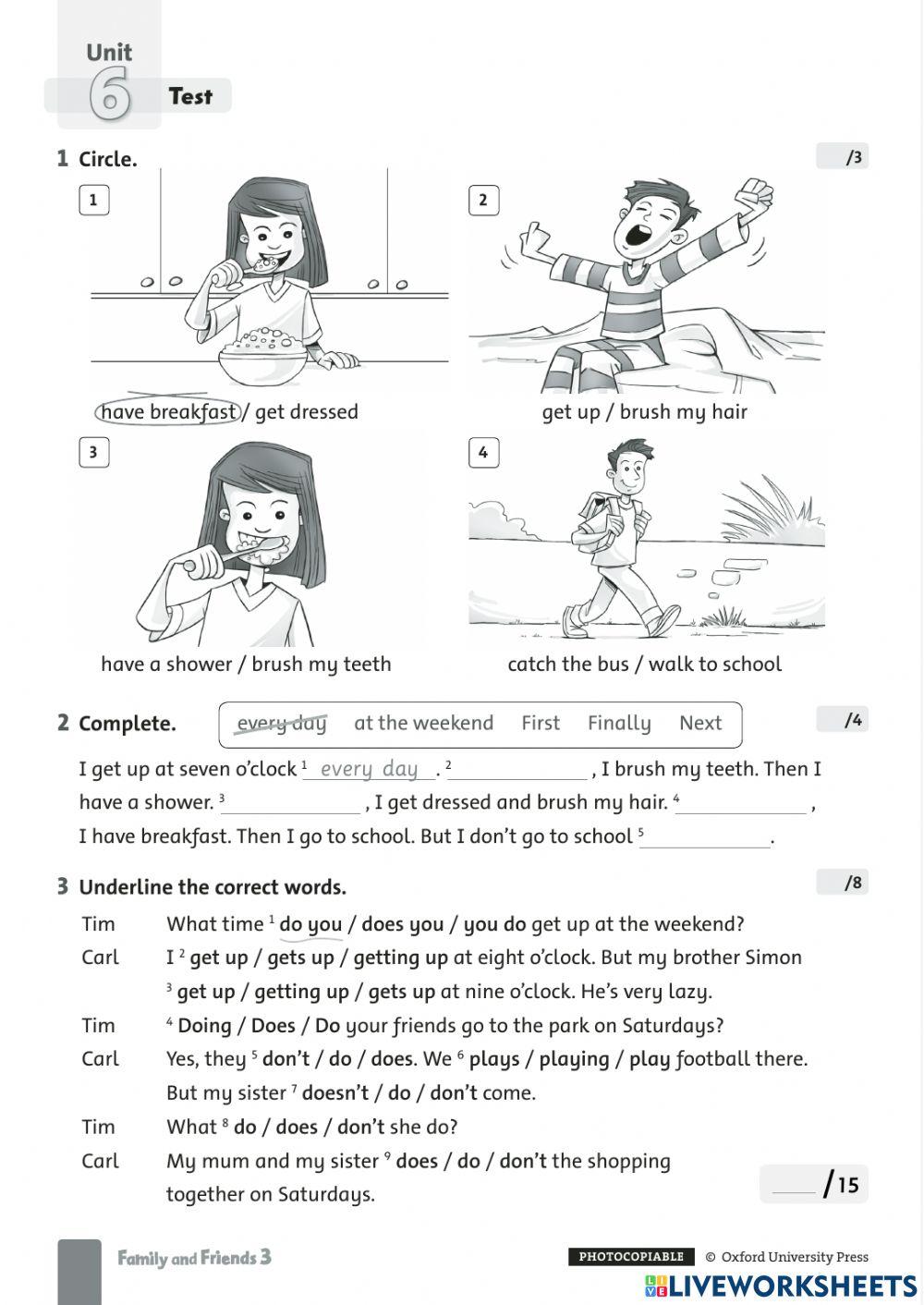 FF3 Test 6 online exercise for | Live Worksheets