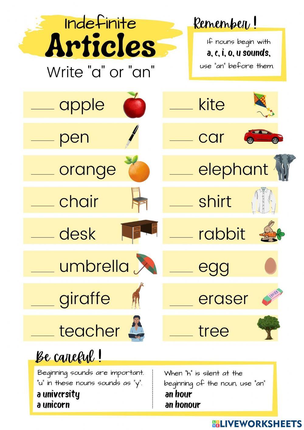 A-an 2001072 | laninh3011 | Live Worksheets