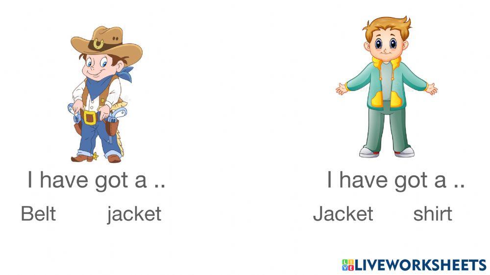 I have got 2001220 | Hubenko Yulia | Live Worksheets