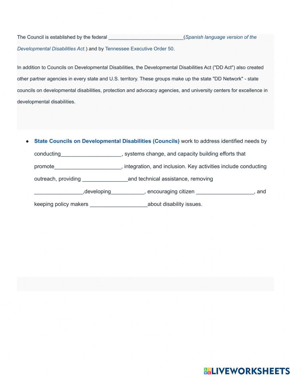 2001855 | TN Council for Developmental Disabilities