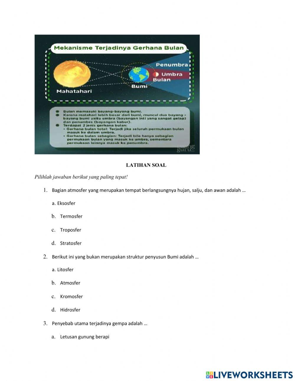 lkpd IPA kelas 7 online exercise for | Live Worksheets