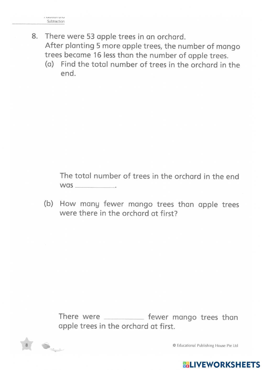(Standard 2) TERM 1 Holiday Homework - Number Sentences online exercise ...